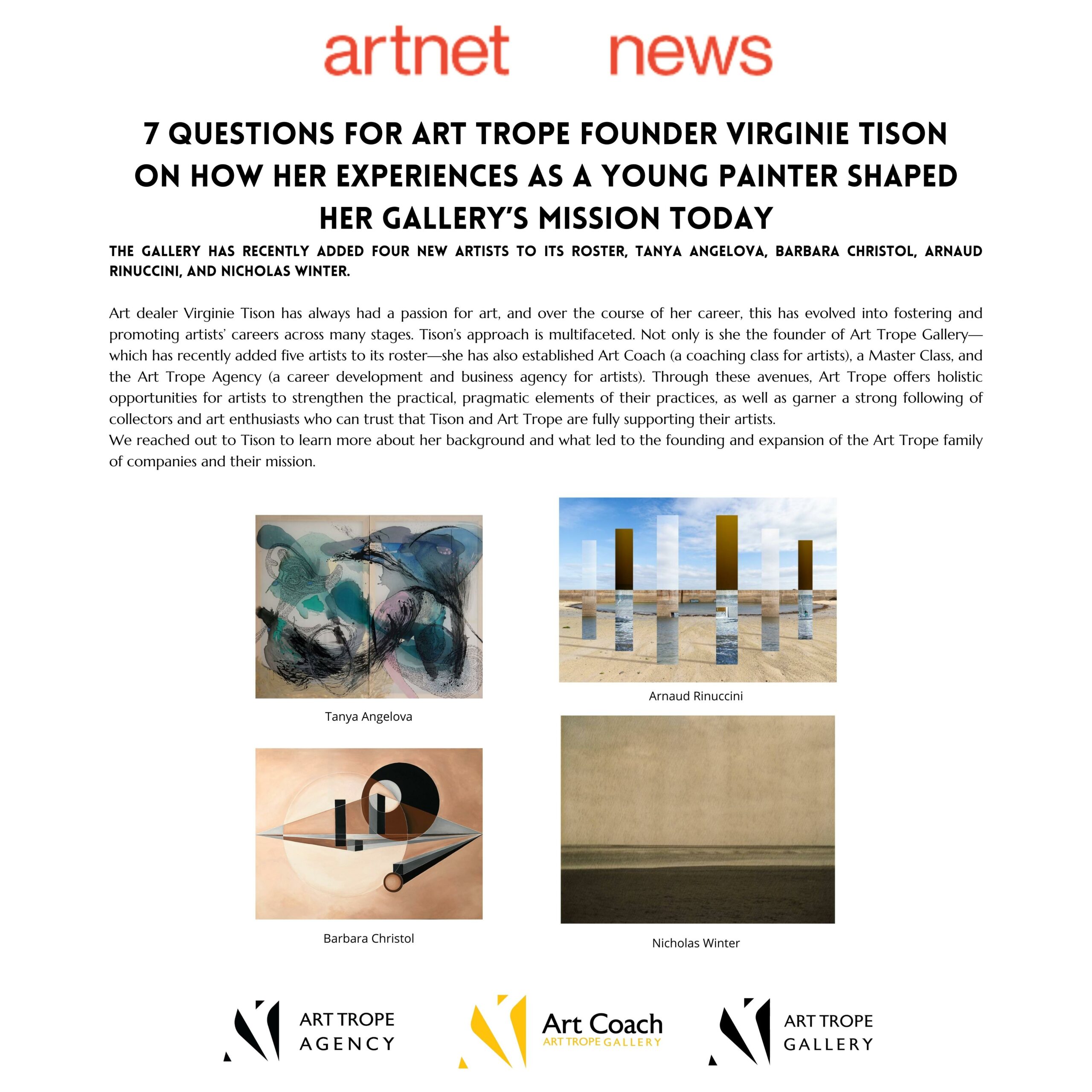 ARTNET NEWS : 7 Questions for Art Trope Founder Virginie Tison on How ...